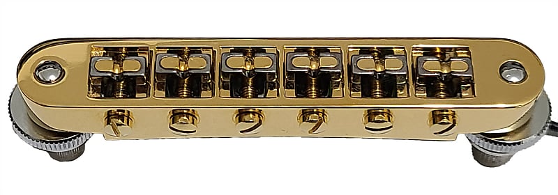 Fishman PowerBridge Tune-o-Matic Piezo Bridge, Gold | Reverb