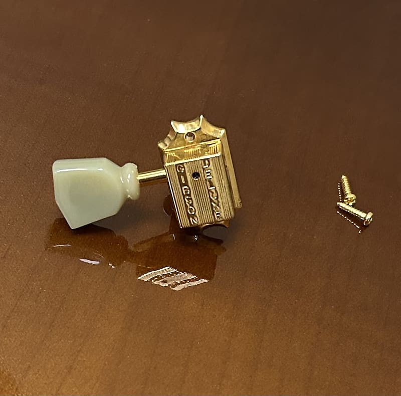 Gibson Deluxe Gold Tuner w/ Green Buttons - TREBLE side 2000s | Reverb