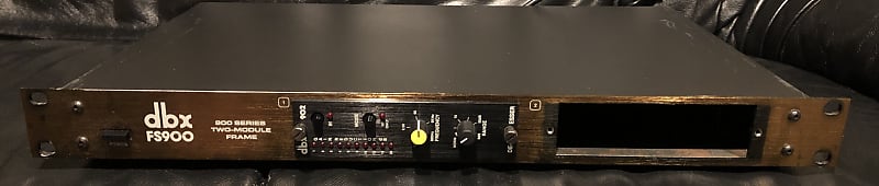 DBX FS900 two module frame with 902 de-esser module | Reverb