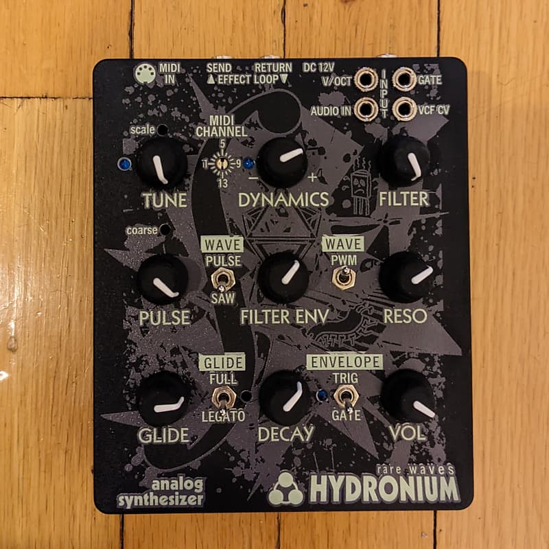 Rare waves Hydronium Desktop Synthesizer, Black/gray | Reverb