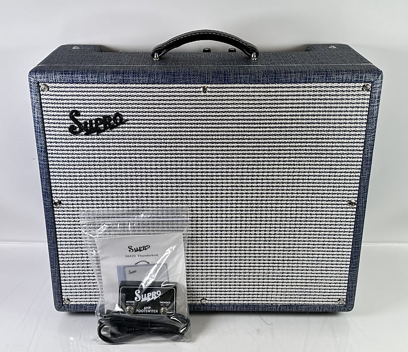 Supro S6420 Thunderbolt 35-Watt 1x15" Guitar Combo - Blue | Reverb