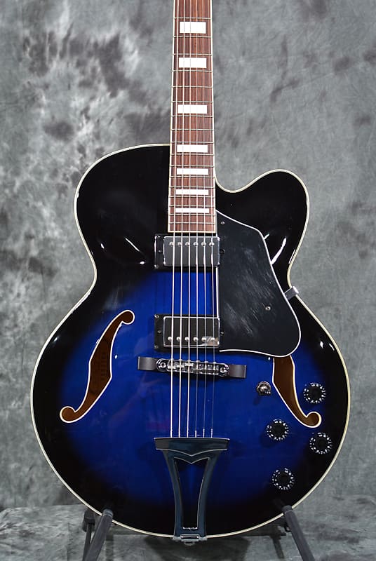 Ibanez AF-75 Artcore Hollowbody Electric Guitar Blue Burst | Reverb