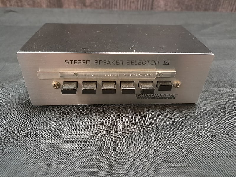 Switchcraft Stereo speaker selector VI Crossovers | Reverb