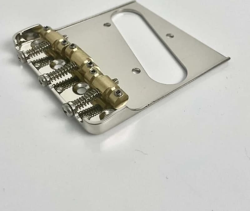 Allparts Telecaster® Bridge with Advanced Plating Compensated | Reverb