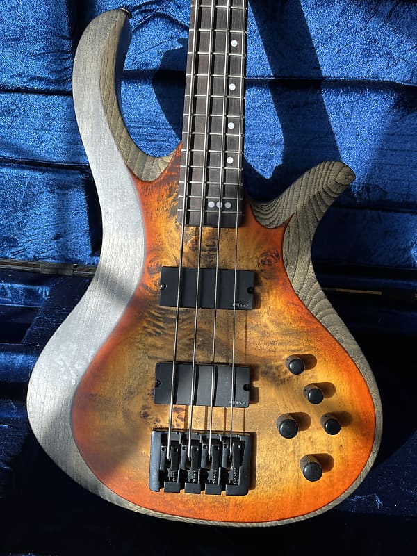 Schecter Riot - 4 Bass Satin Inferno Burst | Reverb