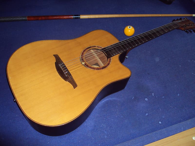 Scalloped LAG Tramontane Westernguitar/France,playing a la | Reverb