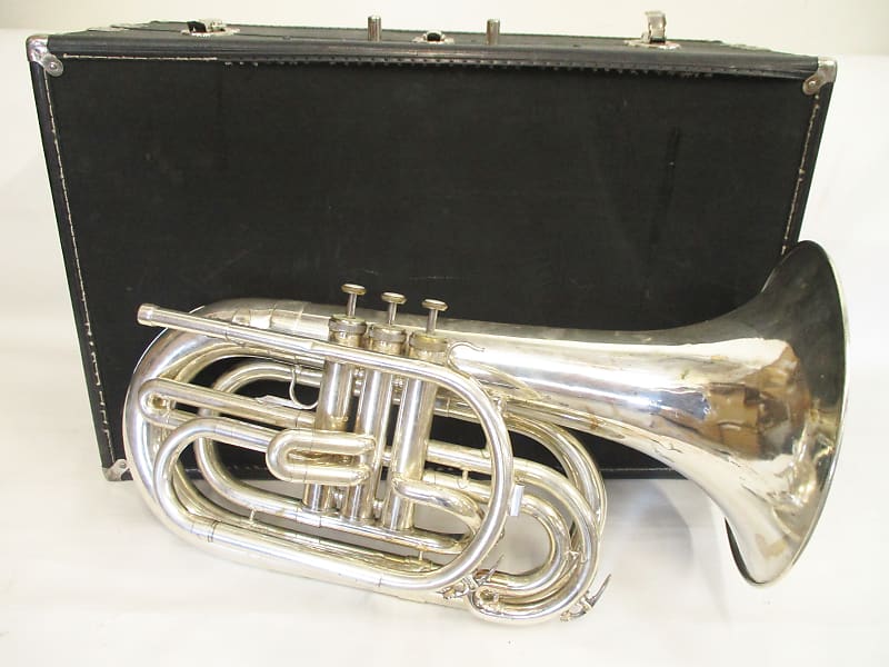 Dynasty Marching Baritone - Silver Plated with Case | Reverb