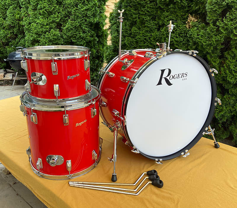 Rogers Powertone 3pc Shell Pack 24/13/16 Mojave Red - Mojave | Reverb