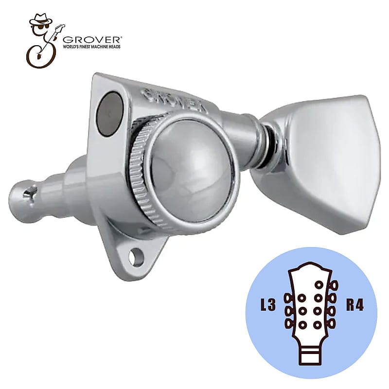 NEW Grover 502CK LOCKING 7-String Tuners L3+R4 Modern Gibson | Reverb