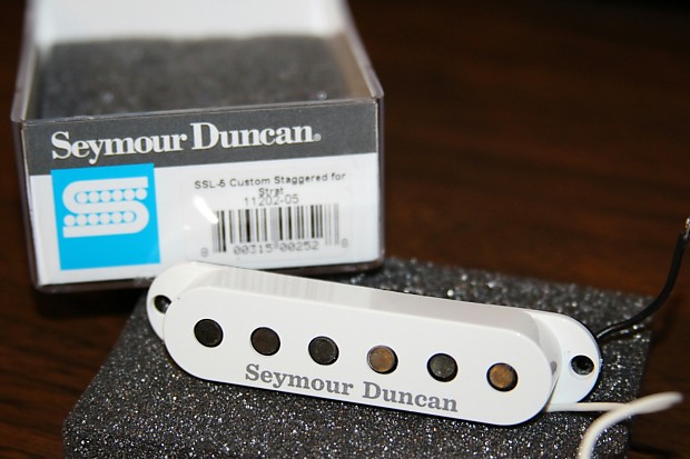 Seymour Duncan SSL-5 Custom Staggerd Strat White | Reverb