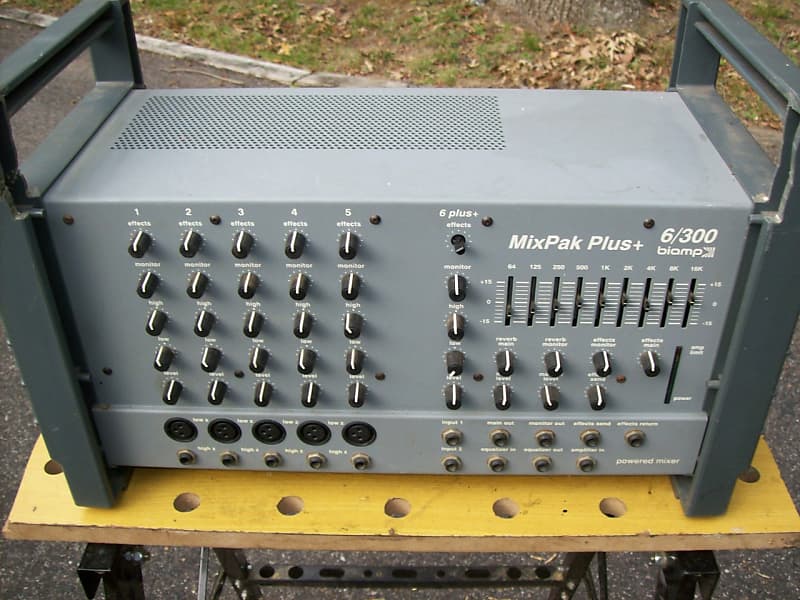 Biamp MixPak Plus+ 6 Channel Powered Mixer 300Watt, Spring | Reverb