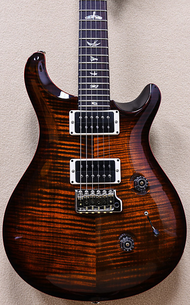 PRS Custom 24 - Custom Color Orange Tiger & Red Stained | Reverb