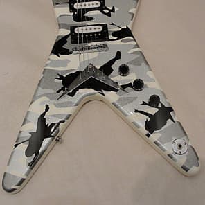 Dean Dime-o-Flage Snow Camo Electric Guitar Dimebag Darrell | Reverb