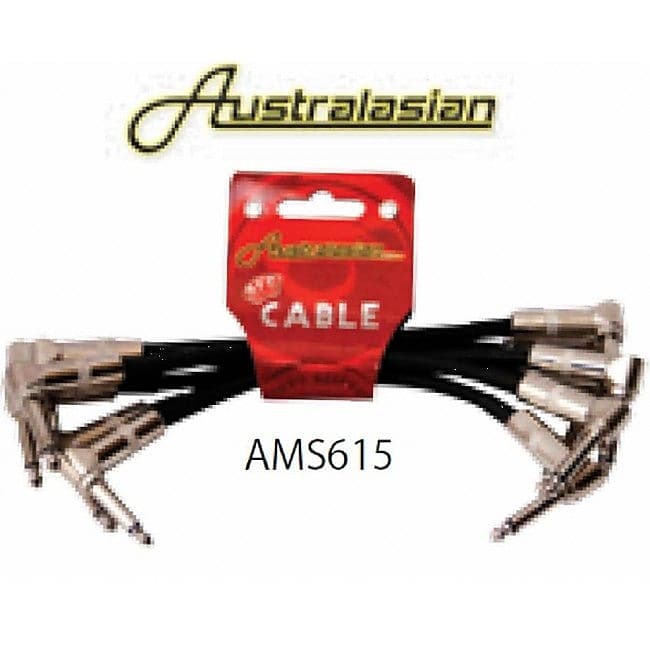 6 X Australasian 1 Foot Patch Cables Pack of 6' - AMS630 | Reverb