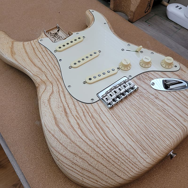 Hardtail Swamp Ash Strat Loaded Body | Reverb