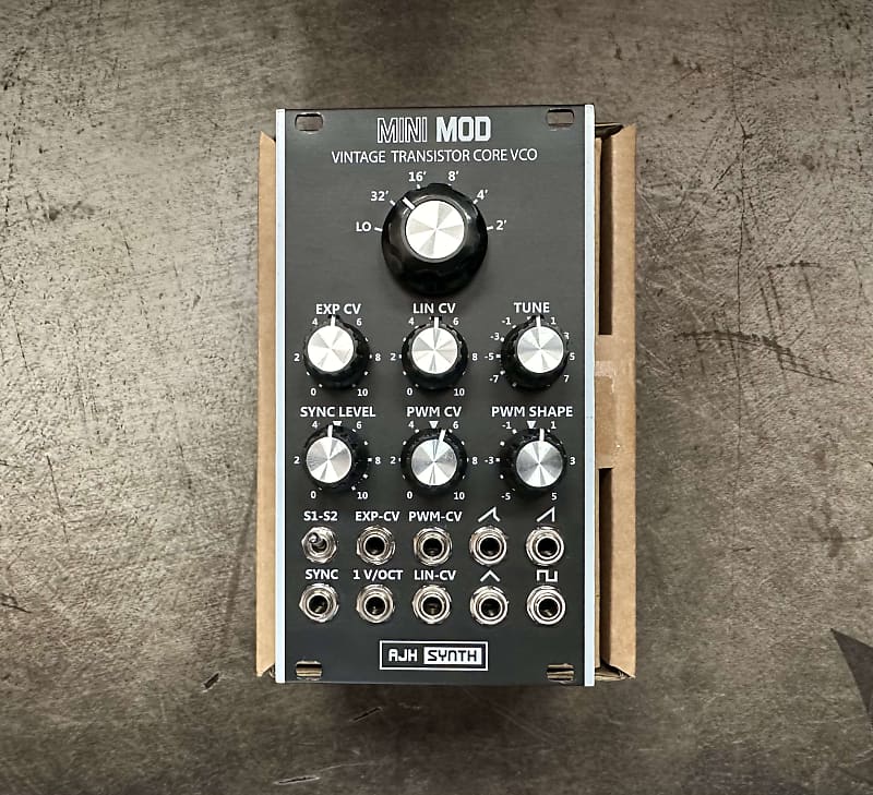 AJH Synth MiniMod Vintage Transistor Core VCO "Dark Edition" | Reverb