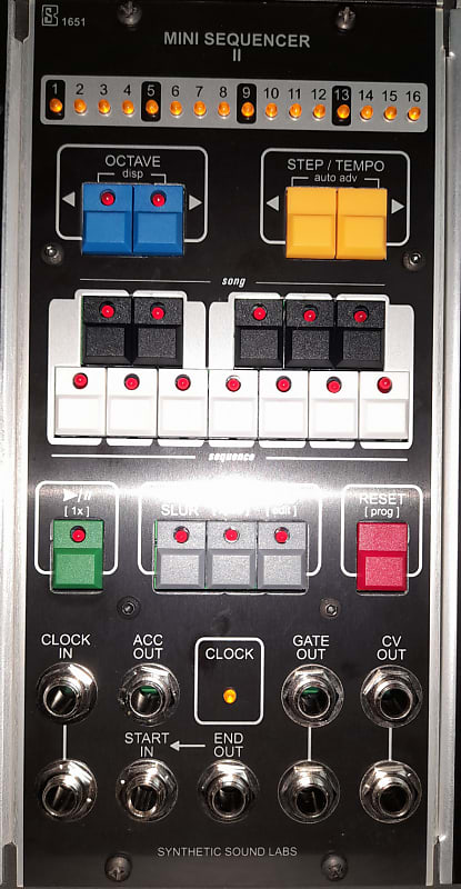 Synthetic Sound Labs Mini Sequencer II Module (5U) 2023 Black | Reverb
