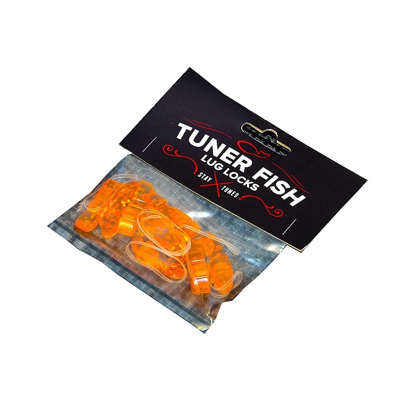 Tuner Fish Lug Locks, Orange, 8 Pack | Reverb