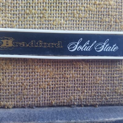 Vintage Bradford Solid State 20w Guitar Amp Model 56762 1960s | Reverb