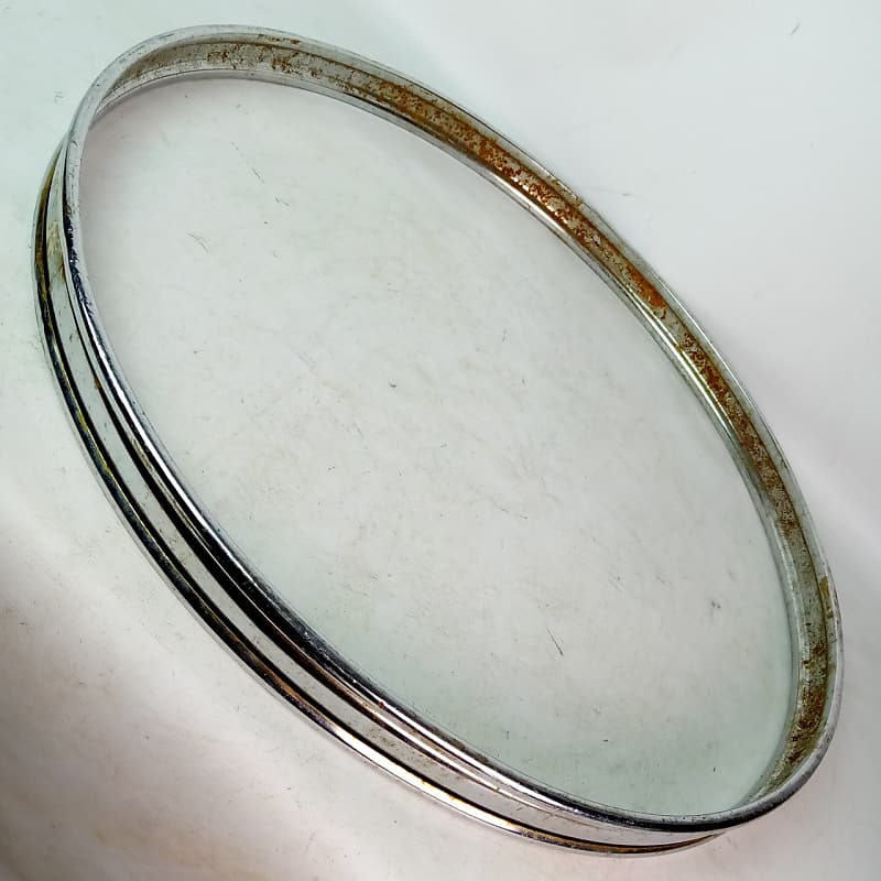 Pearl 22" Bass Drum Chrome-Steel Metal Hoop/Rim Vintage 70s | Reverb