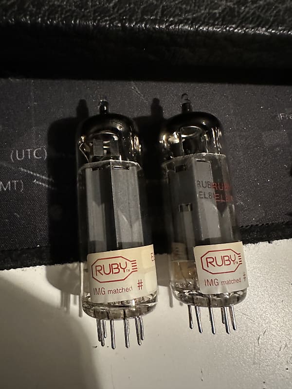 Ruby Tubes EL84C matched pair untested | Reverb UK