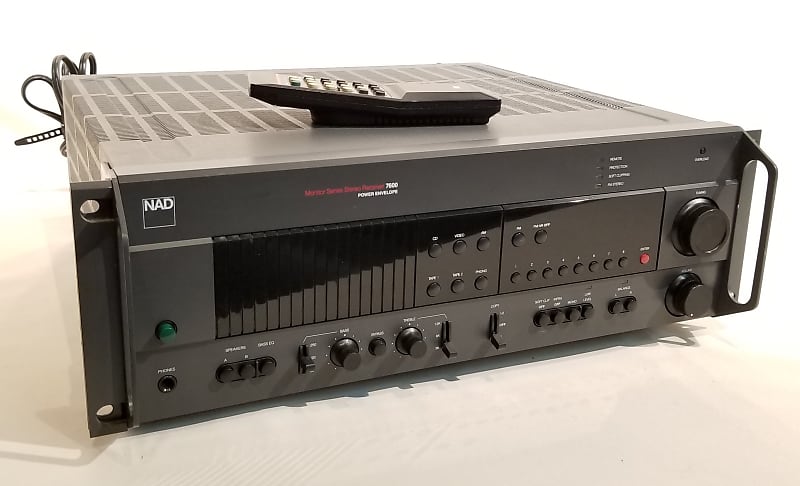 NAD 7600 Stereo Receiver w/ Remote Late 1980's Grey | Reverb