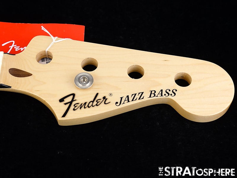 2018 Fender Geddy Lee Jazz Bass Neck J Maple Black Block Reverb