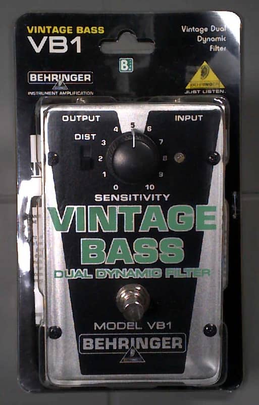 Behringer VB1 Vintage Bass Dual Dynamic Filter + Distortion / | Reverb