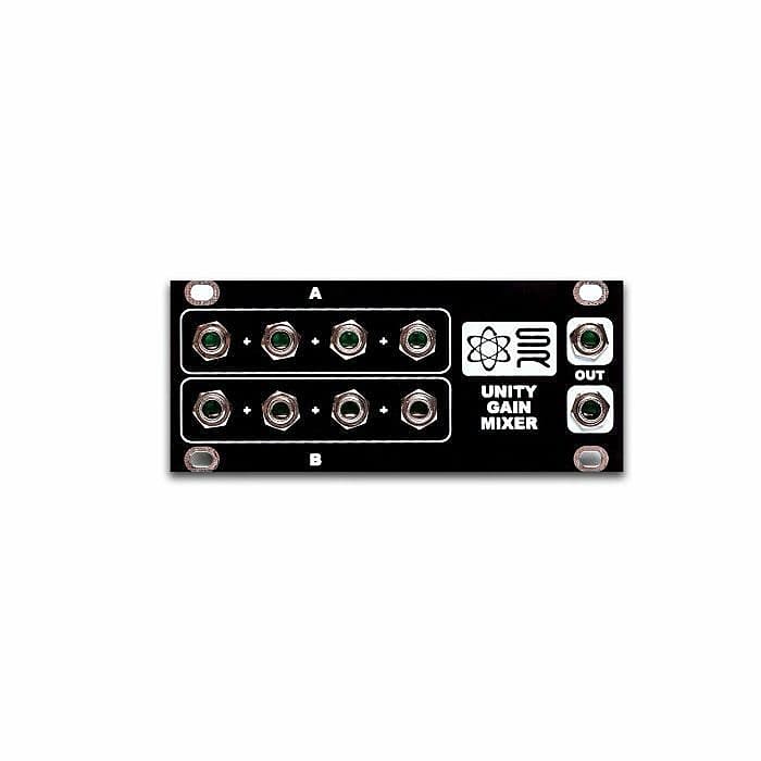 SynthRotek 1U Unity Gain Mixer Module (black faceplate) | Reverb