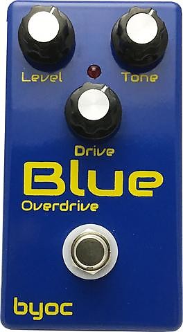 B.Y.O.C. Blue Overdrive Kit (Painted version with Mod | Reverb