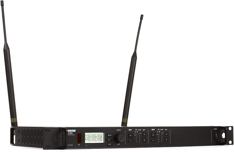Shure ULXD4D Dual-Channel Digital Wireless Receiver, J50A | Reverb