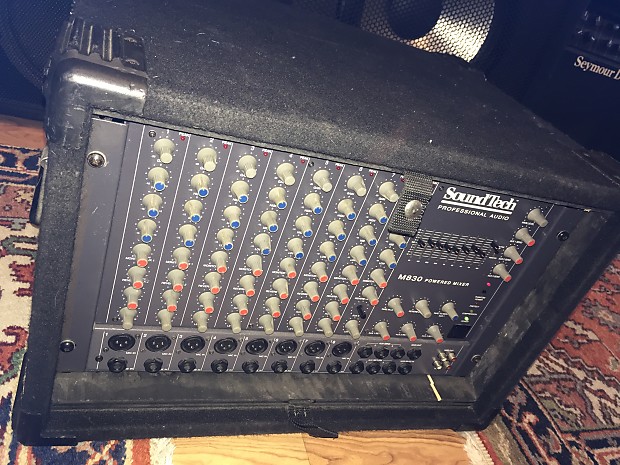 SoundTech Professional Audio M830 rack mounted Powered Mixer | Reverb