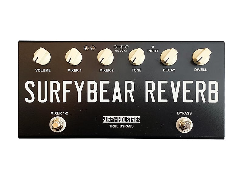 Surfy Industries SurfyBear Pedal Compact Spring Reverb | Reverb UK