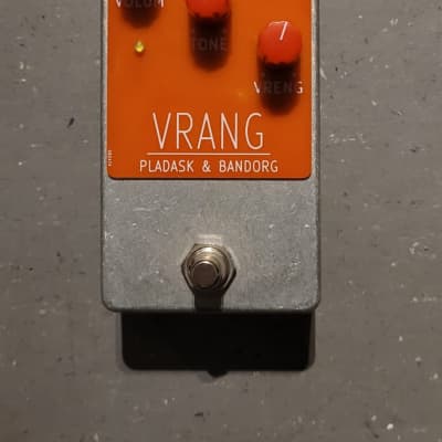 Pladask Elektrisk Vrang - Silver and orange | Reverb
