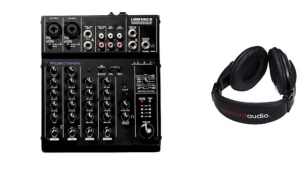 ART USB Mix 6 Mixer w/ R100 Headphones Bundle | Reverb