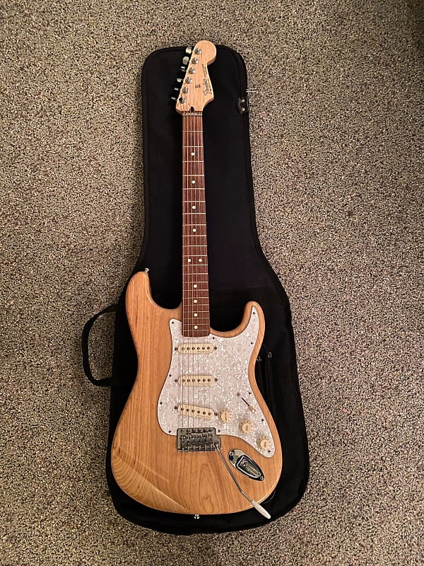 Fender MIM Strat with upgrades and gig bag | Reverb