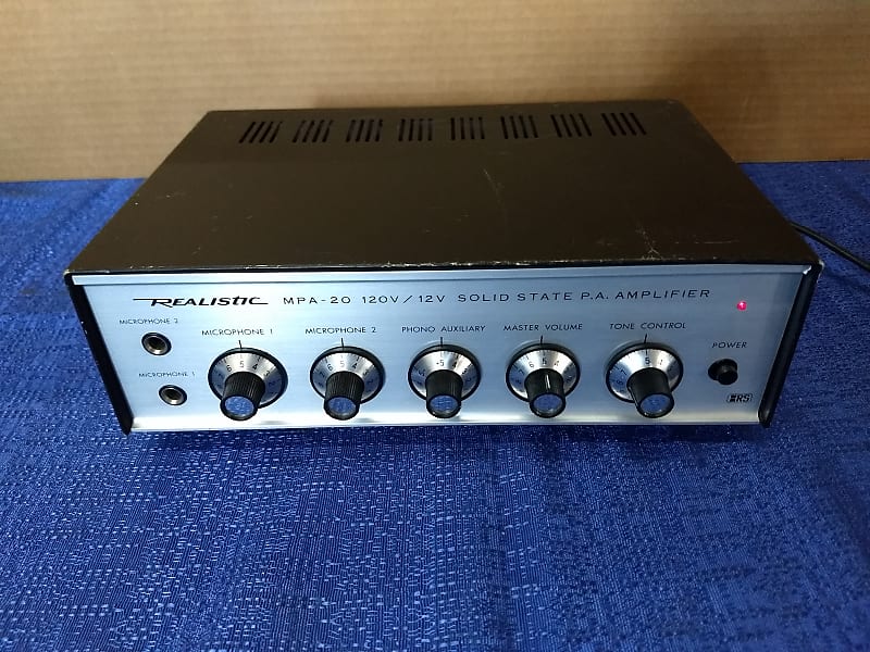 Realistic MPA-20 Solid State P.A. Amplifier | Reverb