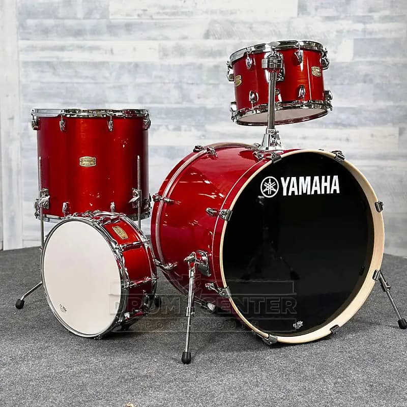 Yamaha Stage Custom Birch 4pc Drum Set 22/12/16/14 Cranberry | Reverb