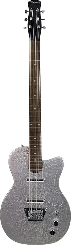 Silvertone Baritone 1373 - Heavy Silver Flake Electric Guitar | Reverb