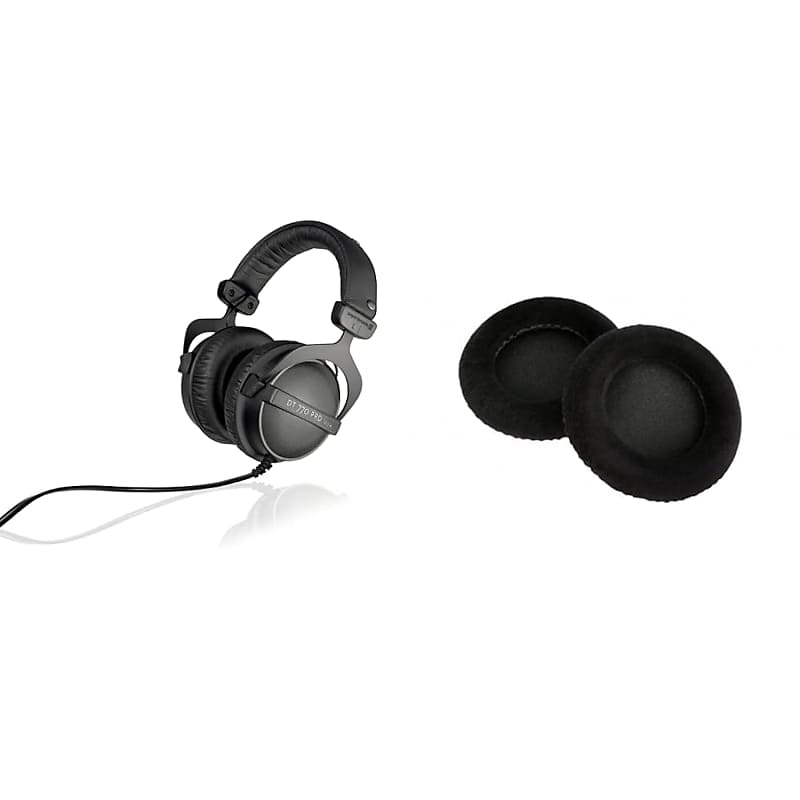 Ohm Black Over-Ear Studio Headphones. Enclosed Design, Wired | Reverb