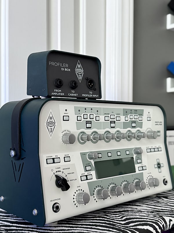 Kemper Profiler Head in White w/ Kemper DI Box & Soft Case | Reverb