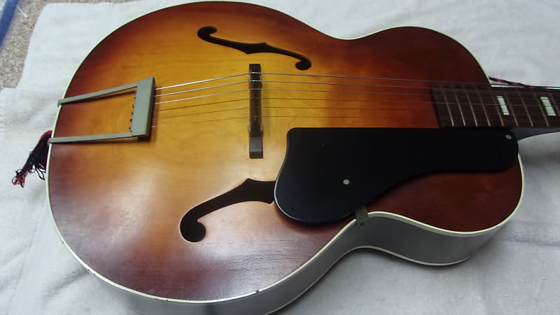 Excellent 50's Silvertone S-62 Archtop Acoustic Guitar w/ | Reverb