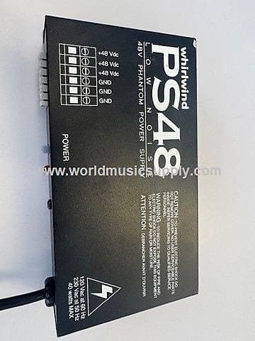 Used Whirlwind PS48 Phantom Power Supply | Reverb