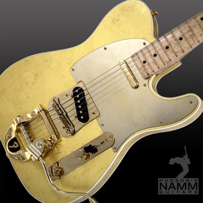 2023 Fender NAMM Display Masterbuilt NOS Gold Leaf Bigsby | Reverb