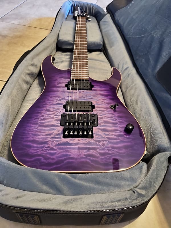 Schecter Masterworks Custom Shop Merrow/Sunset 2019 Violet | Reverb