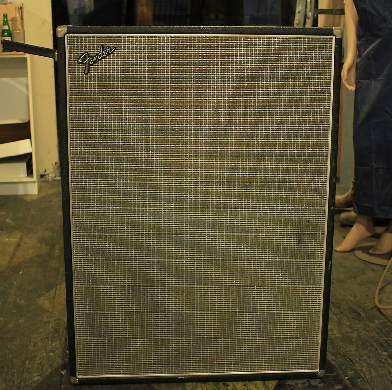 1960s Fender 2x12 cabinet Electric Guitar amplifier cabinet / | Reverb