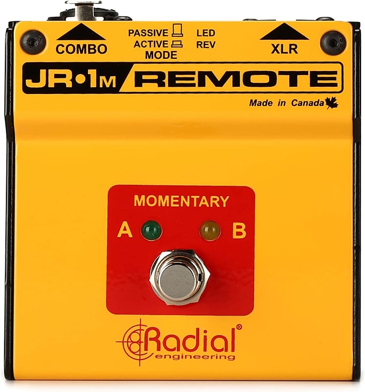 Radial JR-1M Momentary Footswitch with XLR Connectors | Reverb