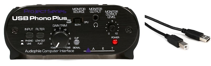 ART USB Phono Plus Phono Preamp & Audio Interface Bundle with | Reverb