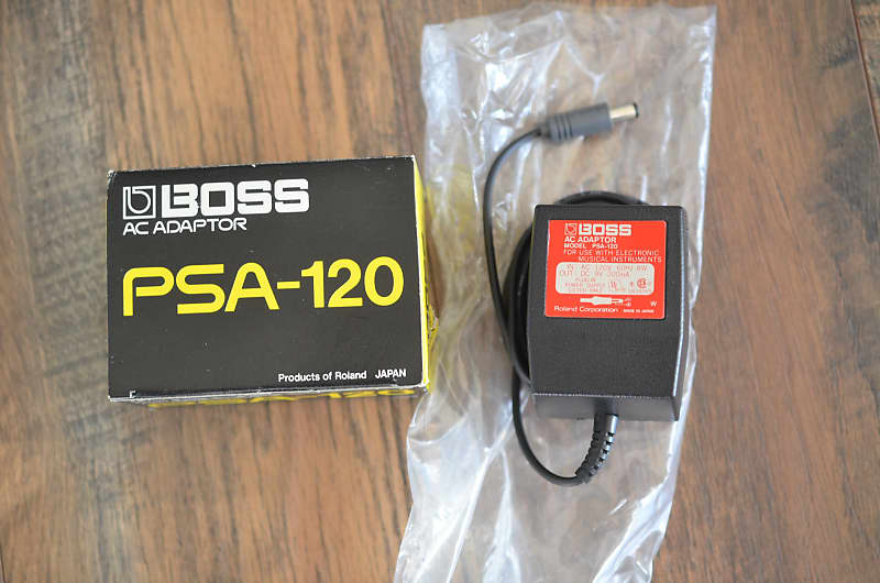 Boss PSA-120 AC Pedal 9V Vintage Adapter w/ box 1980s Black | Reverb