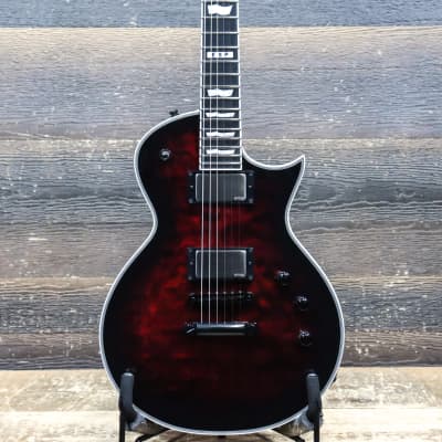 ESP E-II Eclipse See Thru Black Cherry Sunburst Quilted Top | Reverb